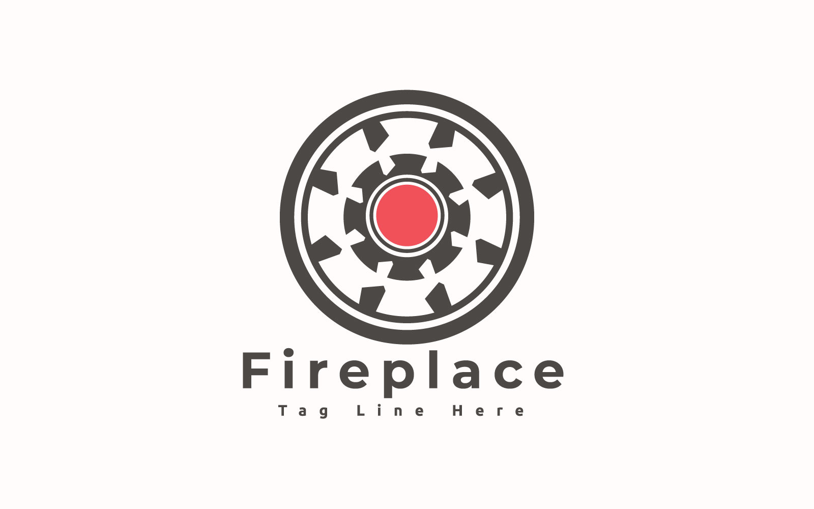 Fireplace Logo Template #158732 - TemplateMonster