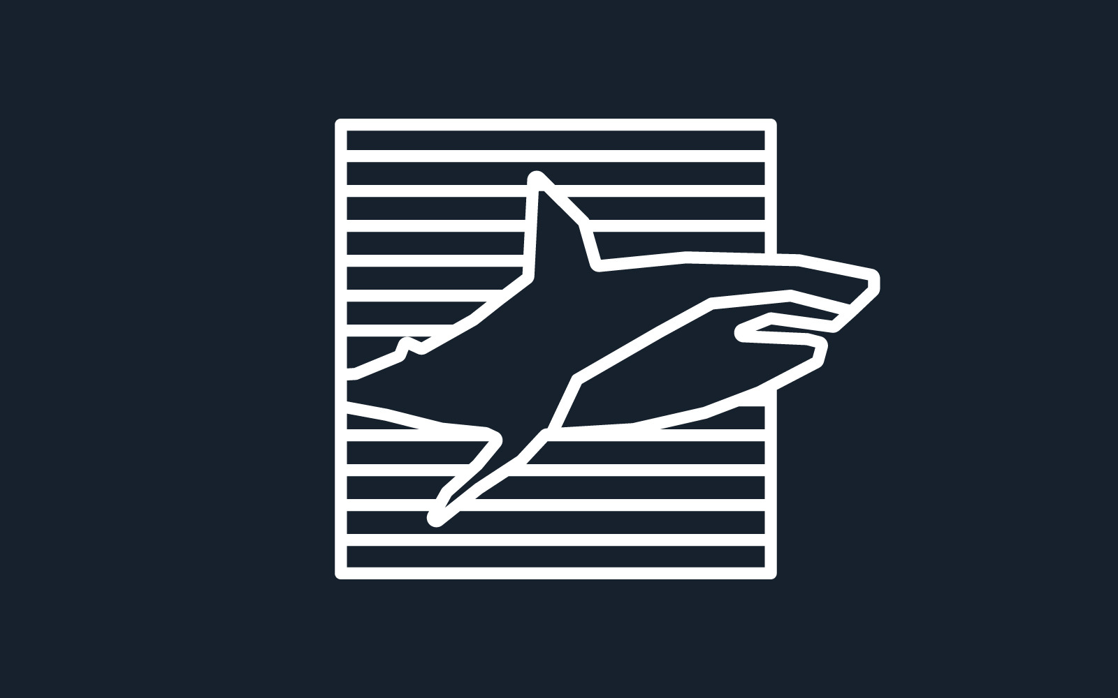 Outline Shark Logo Template #158749 - TemplateMonster