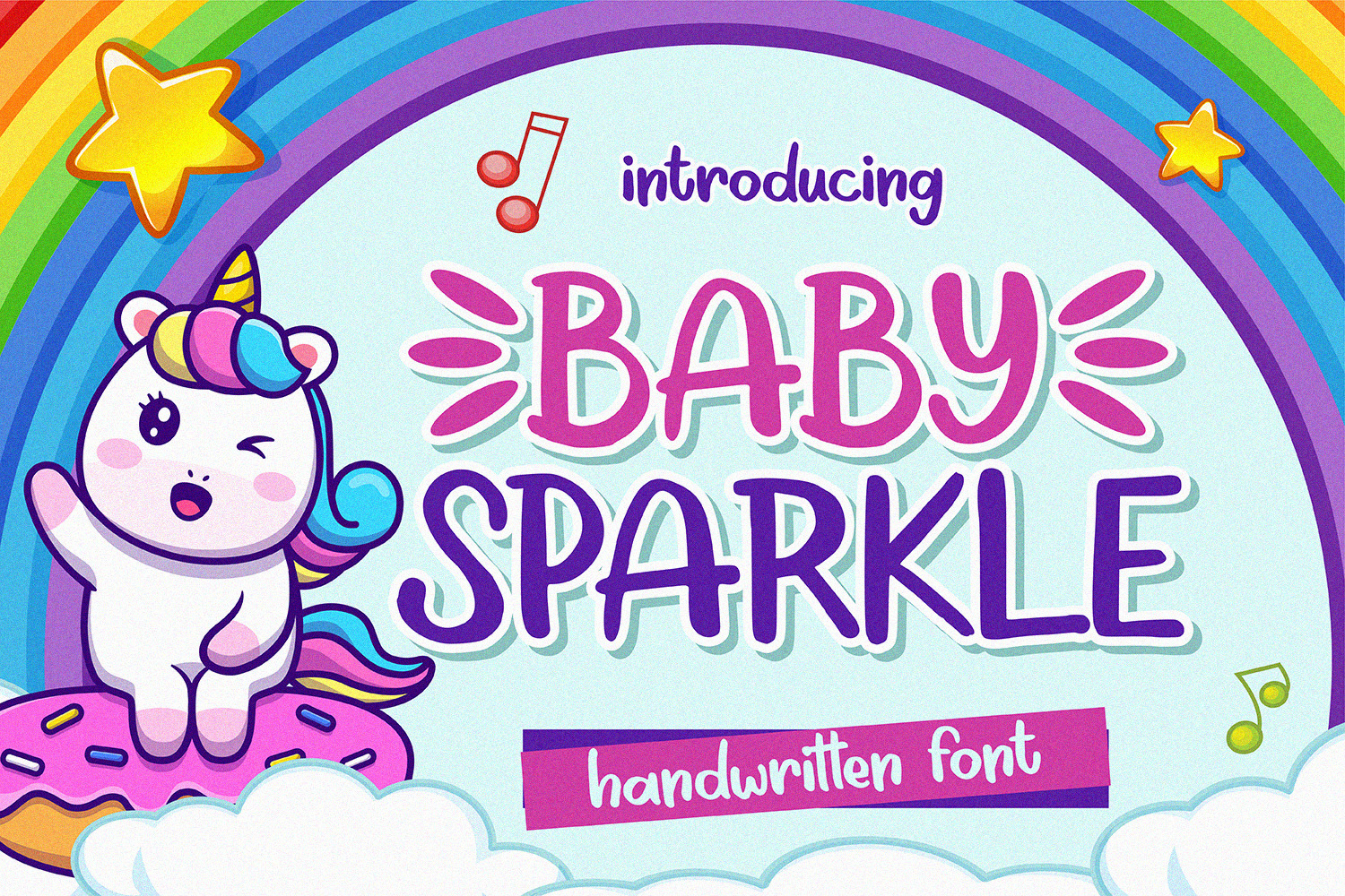 Baby Sparkle - Handwritten Font #159381 - TemplateMonster