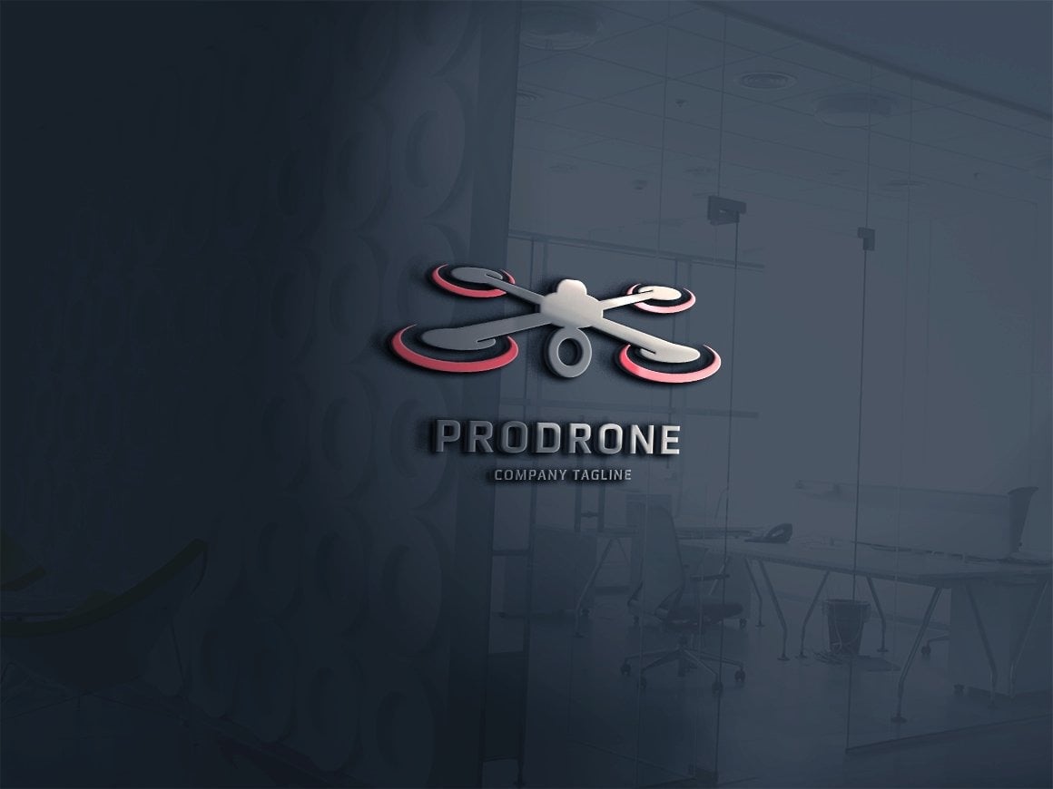 Professional Drone Logo Template Vector - TemplateMonster