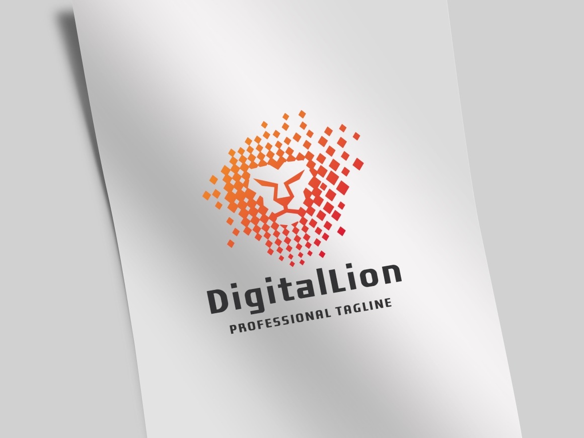 Digital Lion Logo Template #160416 - TemplateMonster