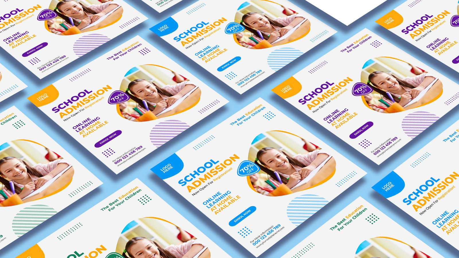 School Education Post Template for Social Media