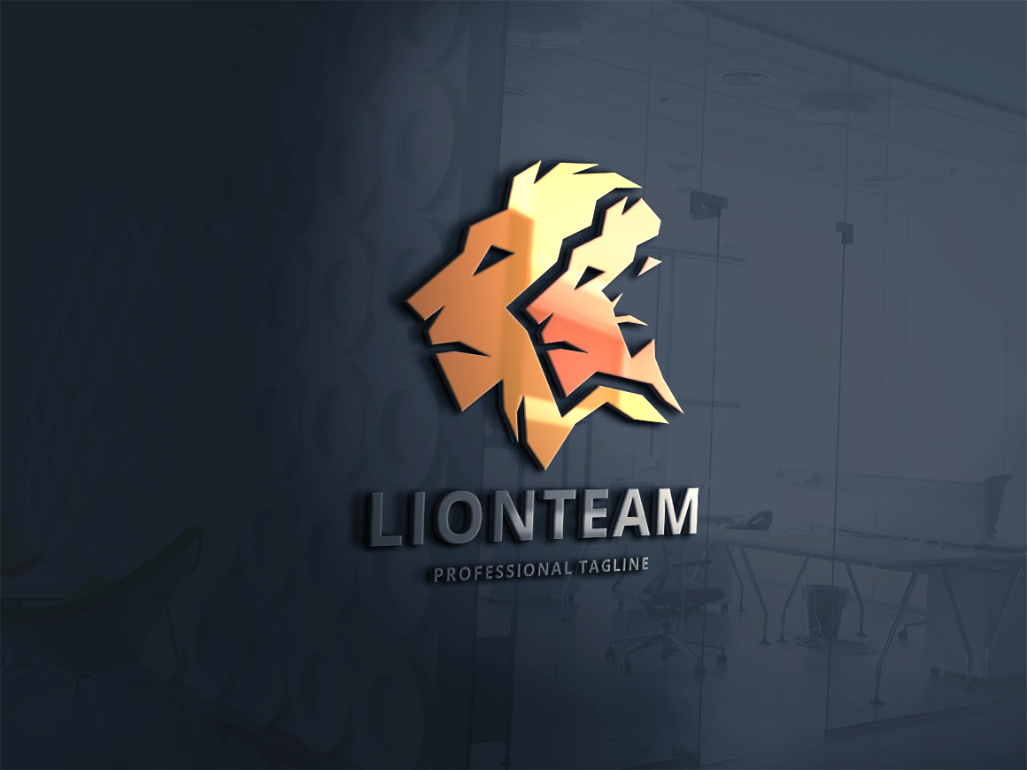 Lion Team Logo Template #162827 - TemplateMonster