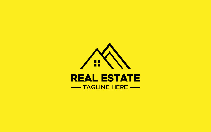 Real Estate Yellow Logo Template #163341 - TemplateMonster