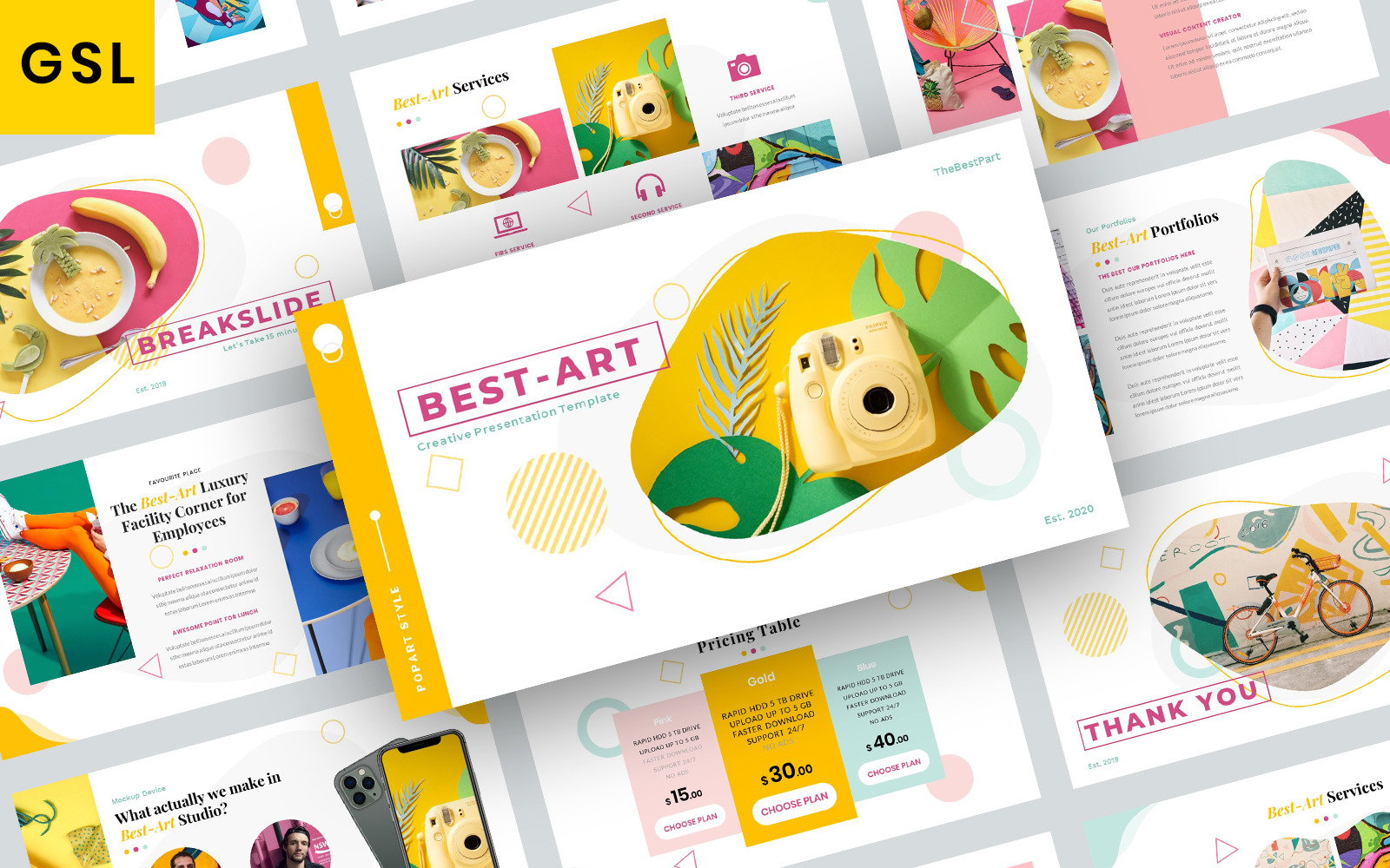 Best-Art Google Slides #163526 - TemplateMonster