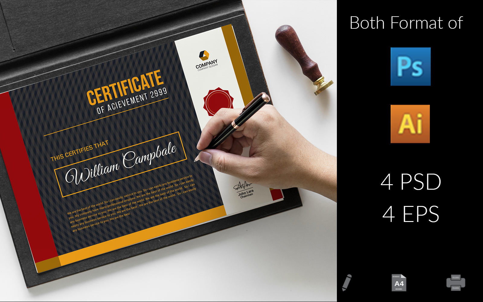 Software Company Certificate Template - TemplateMonster