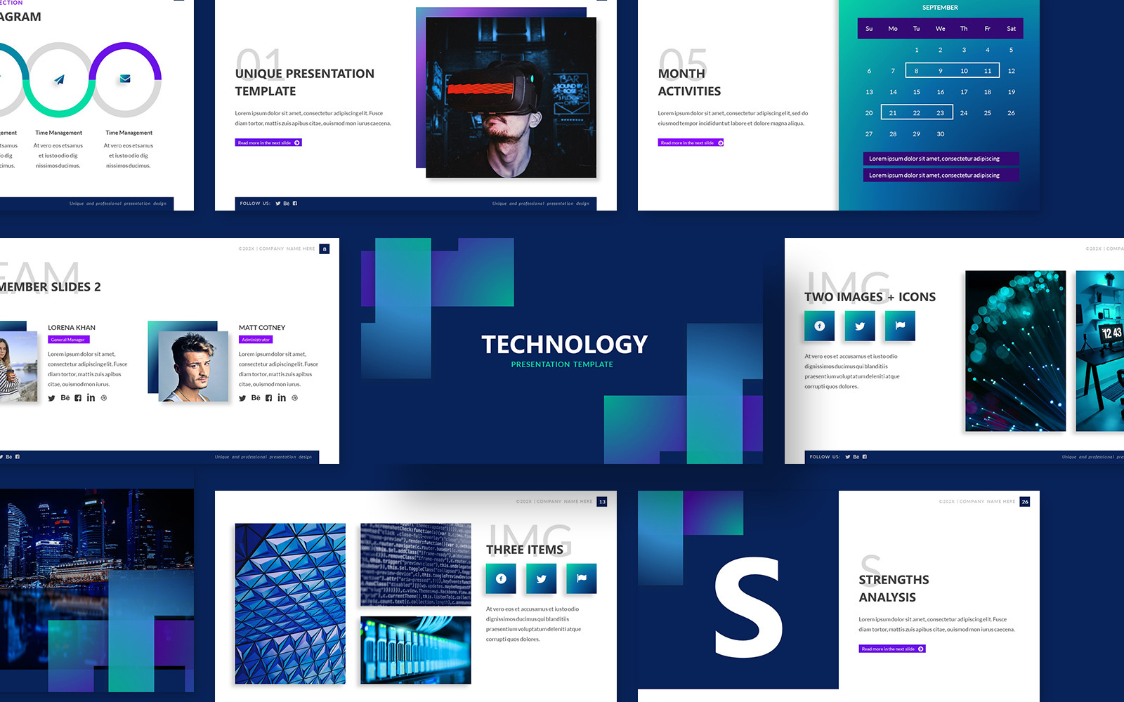 Technology Powerpoint Presentation Template PowerPoint template