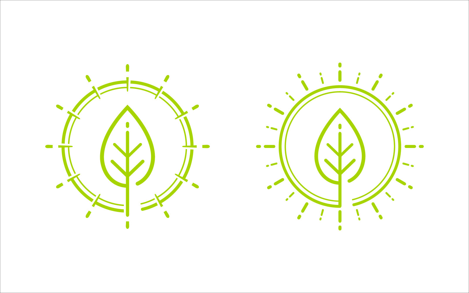 Bright Leaf Vector Logo Template #166255 - TemplateMonster