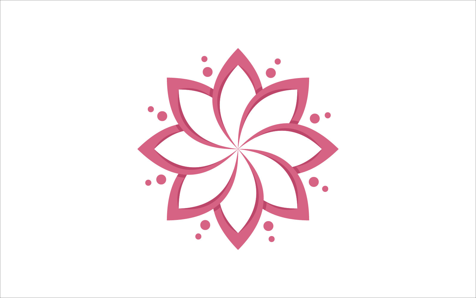 Flower Pattern Vector Logo Template #166254 - TemplateMonster