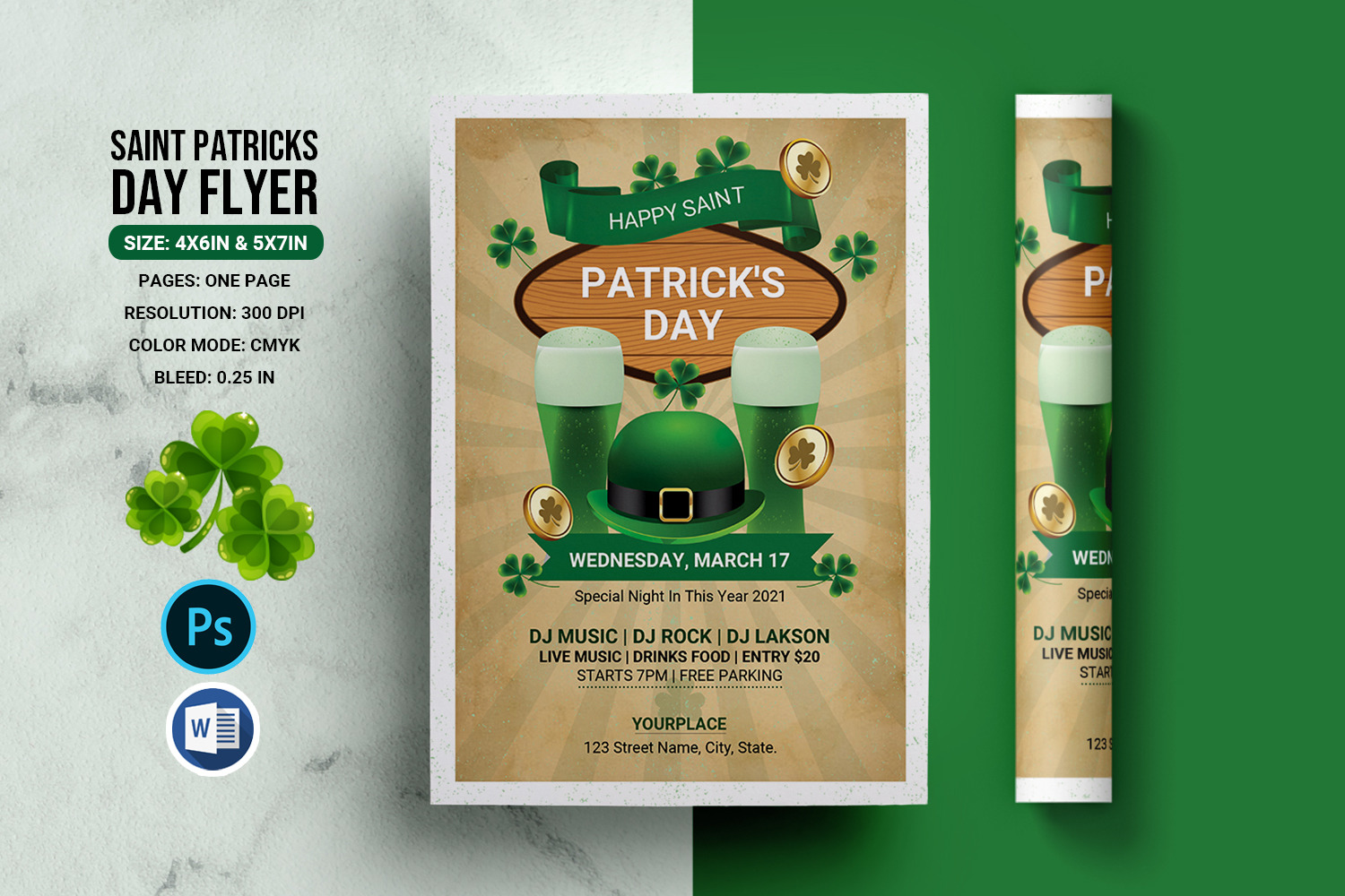 Saint Patricks Day Celebration Flyer - TemplateMonster