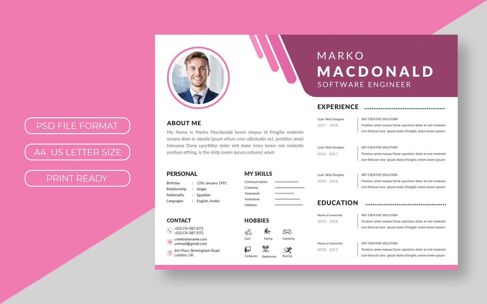 Software Engineer Resume Template Theme - TemplateMonster