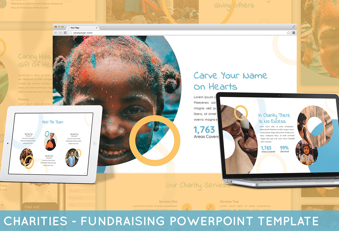 Charities - PowerPoint #166987 - TemplateMonster