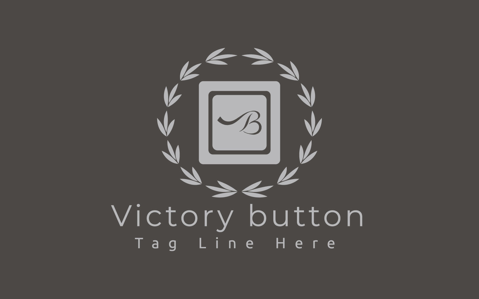 Victory Button Logo Template #167209 - TemplateMonster