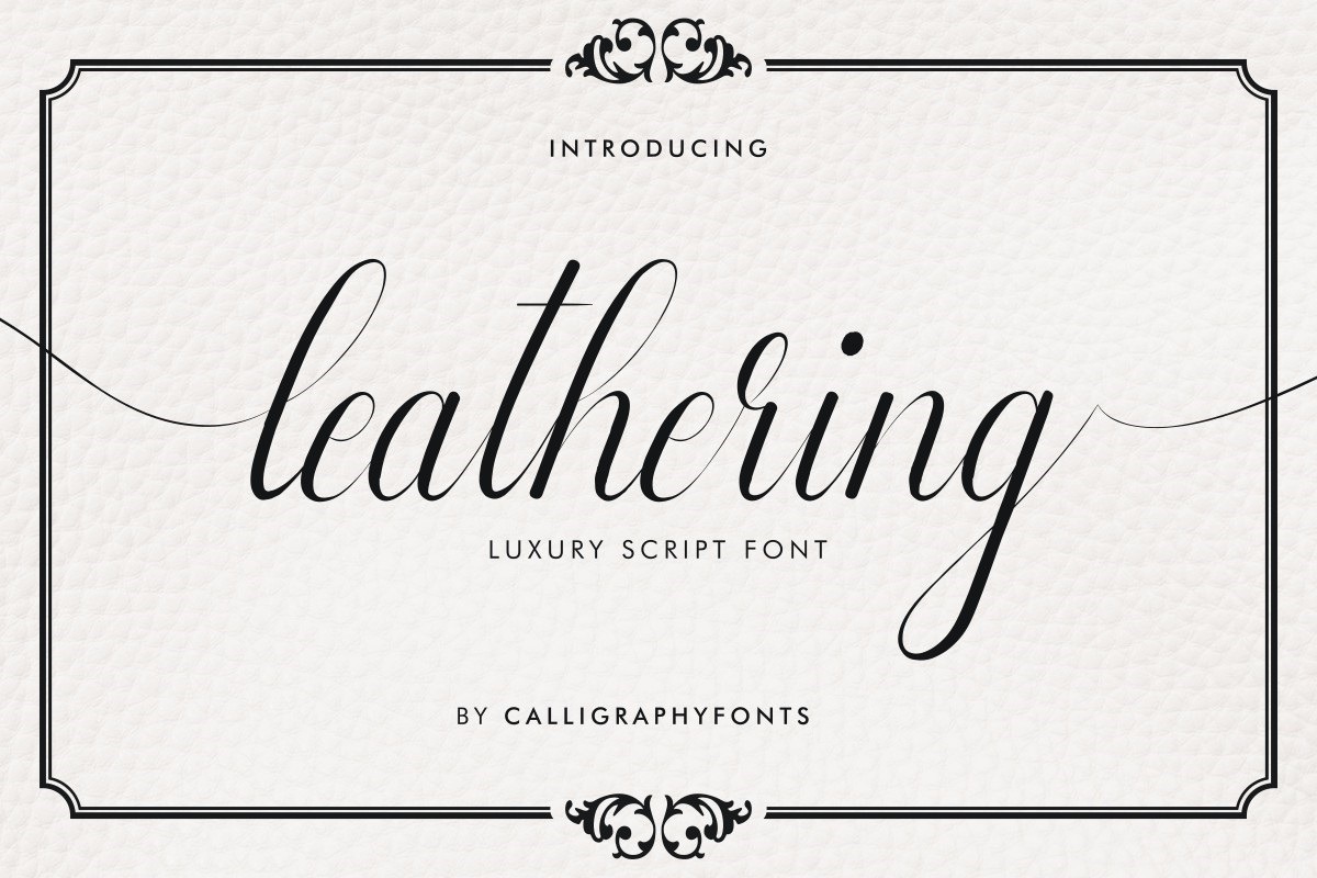 Leathering Font #172689 - TemplateMonster