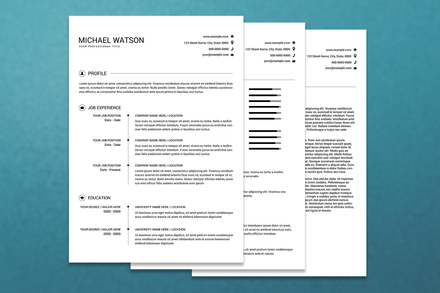 Michael Resume Template #173431 - TemplateMonster