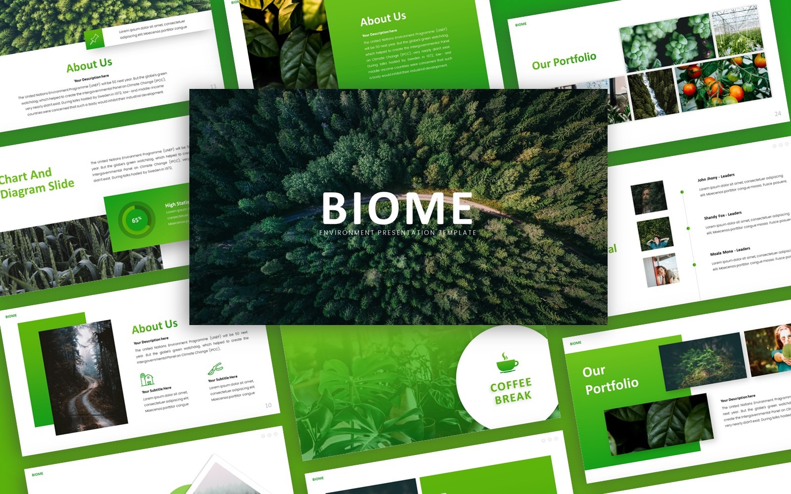 Biome - Modèle PowerPoint polyvalent d'environnement