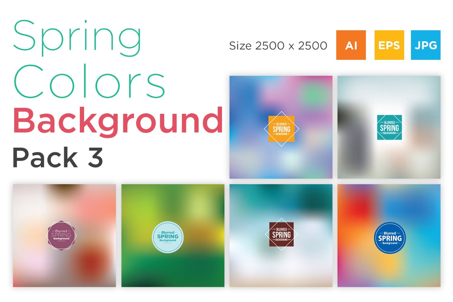 Spring Color Background Pack 3 #175835 - TemplateMonster