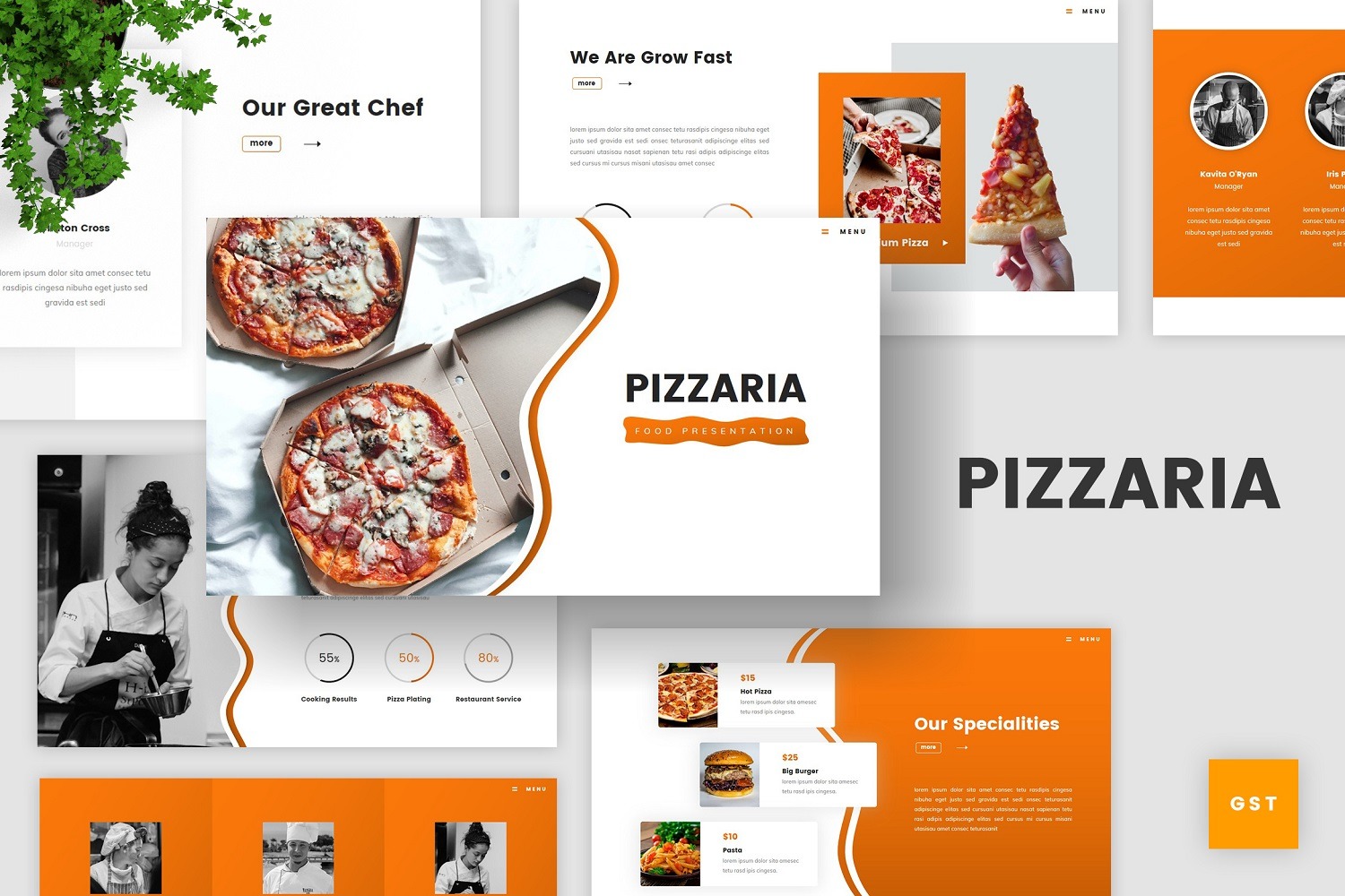 Pizzaria - Fast Food Google Slides Template - TemplateMonster Pizzaria - Fast Food Google Slides Template - TemplateMonster