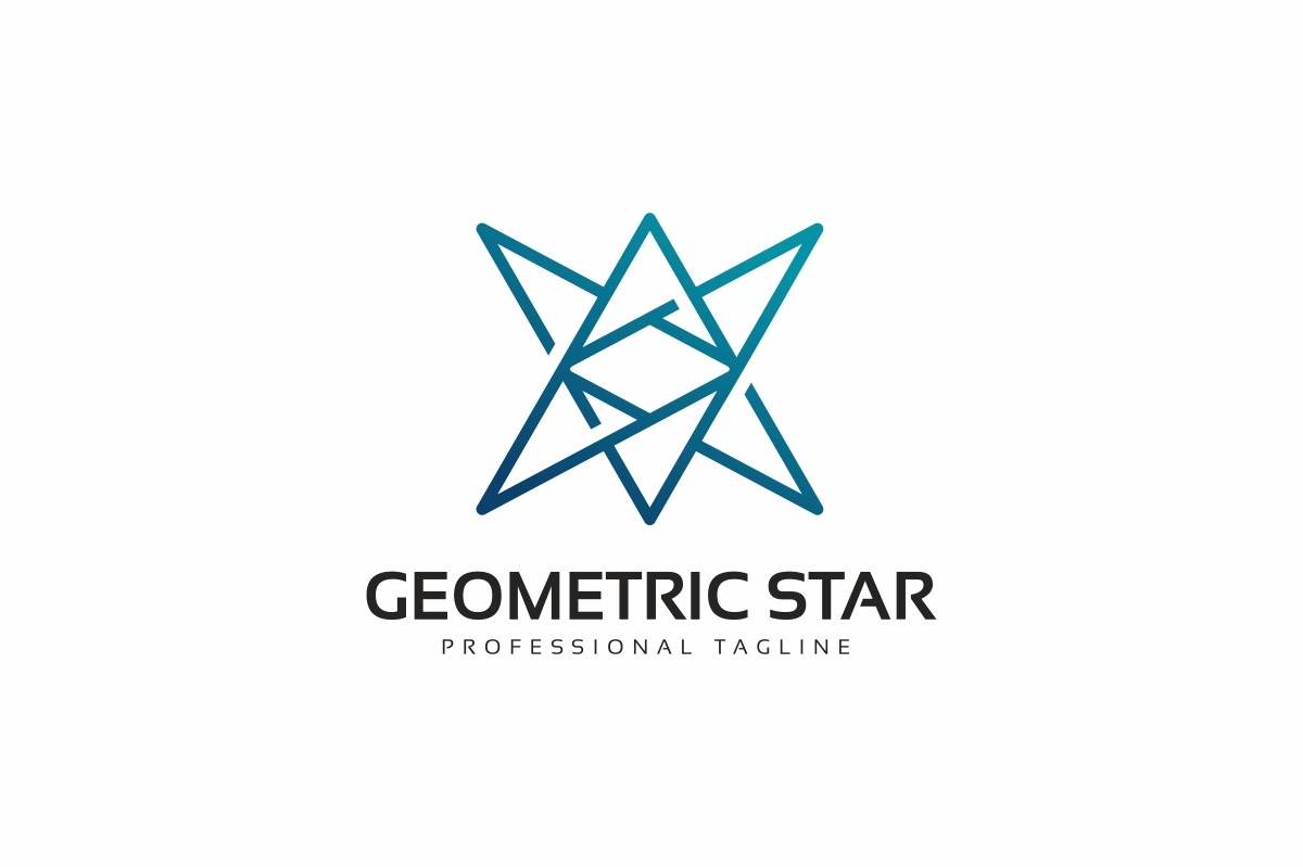 Geometric Star Logo template #179057 - TemplateMonster