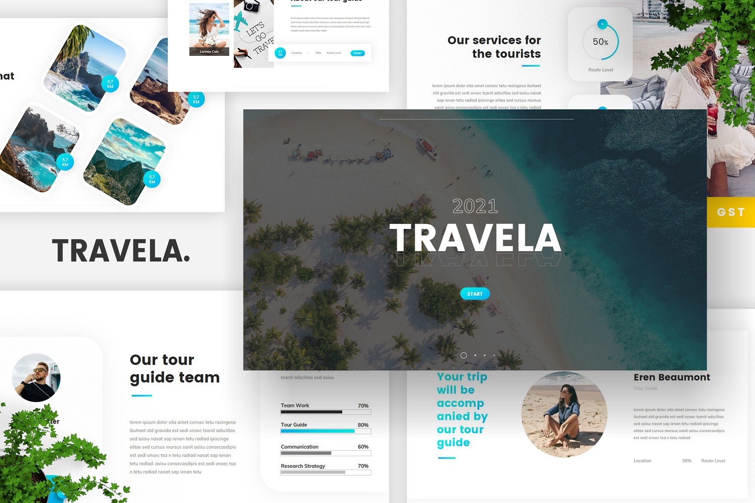 Travela - Travel Tourism Google Slides - TemplateMonster