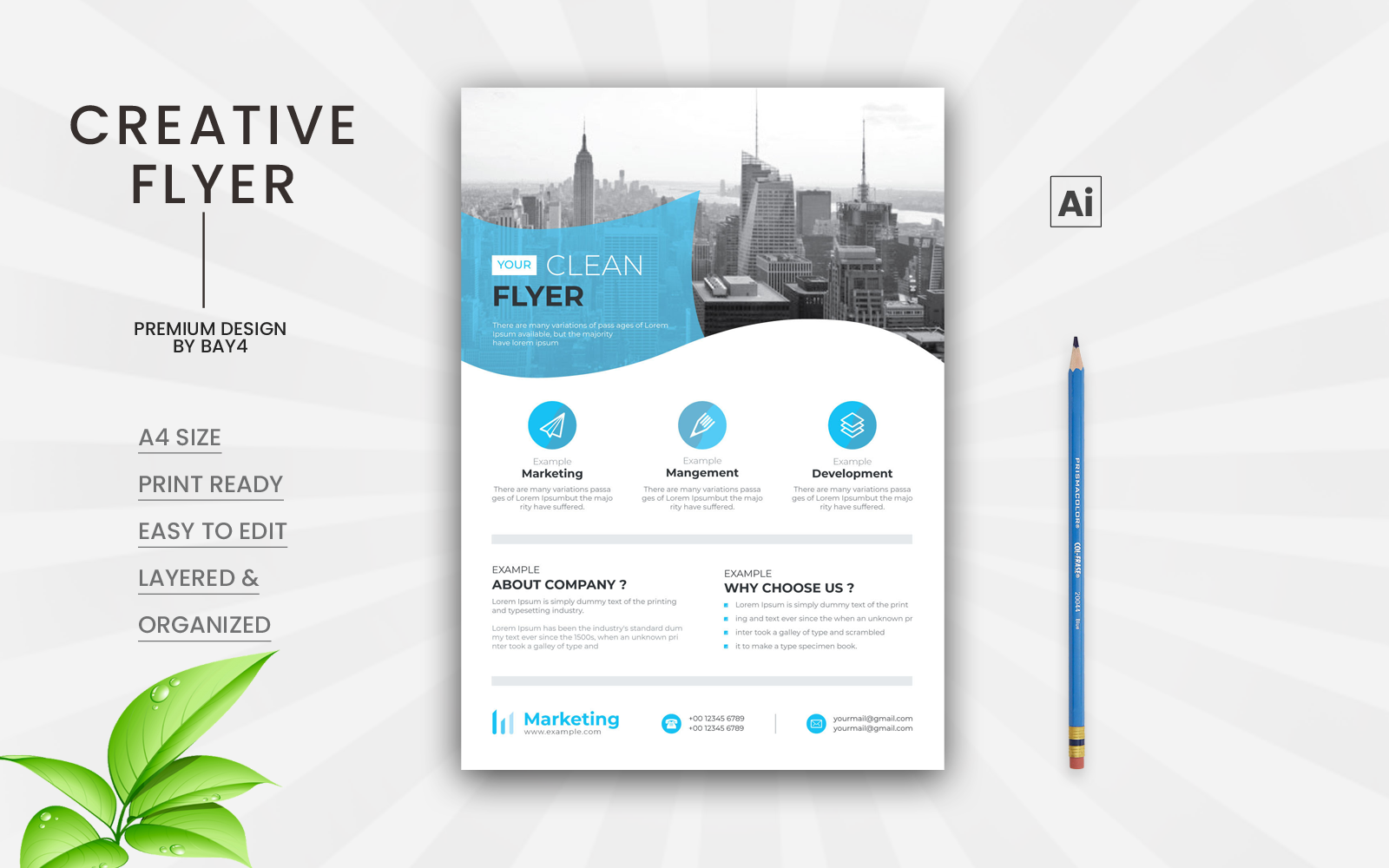 Winner Business Flyer #180074 - TemplateMonster
