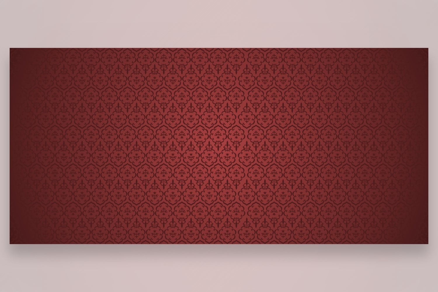 Ornament Pattern Maroon & Chocolate Background