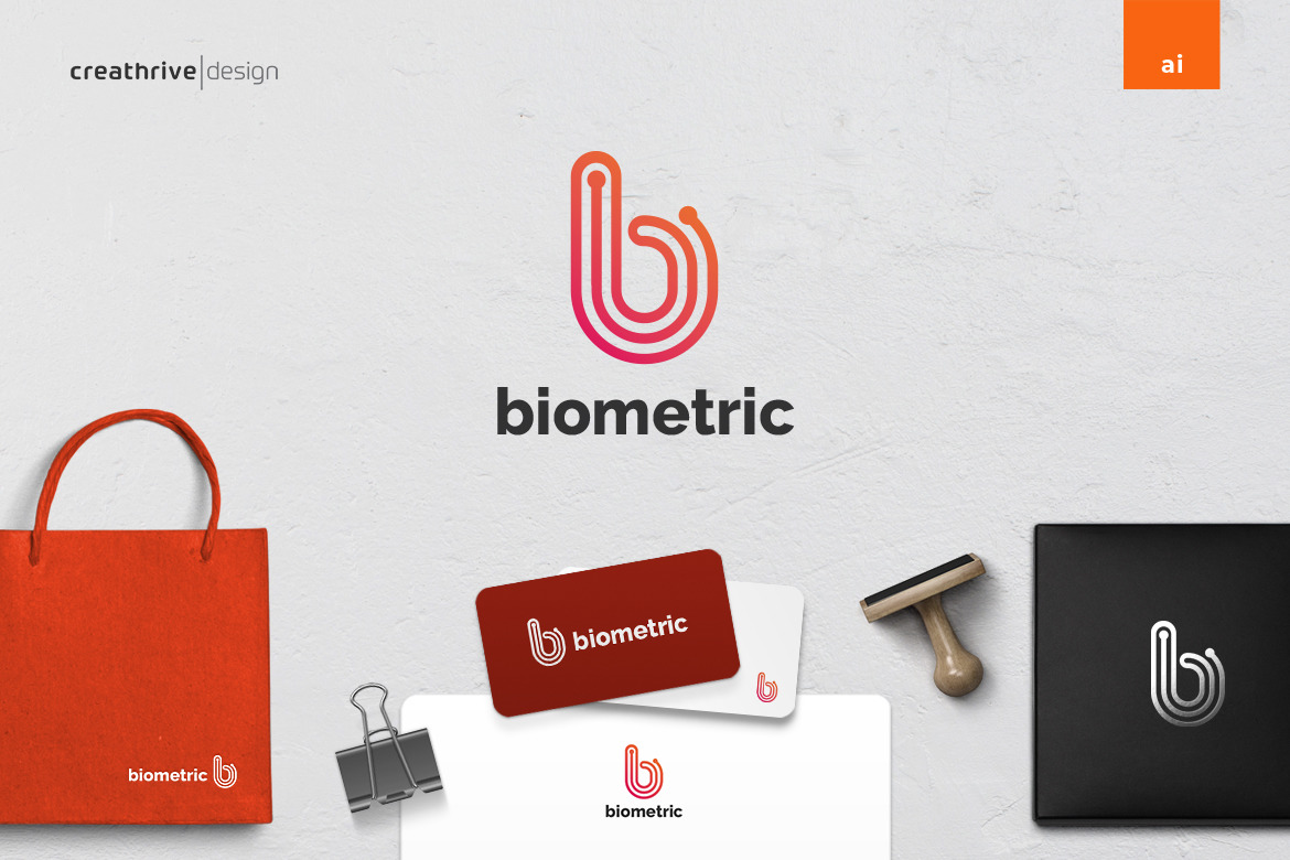 Biometric Security Logo Template #182930 - TemplateMonster
