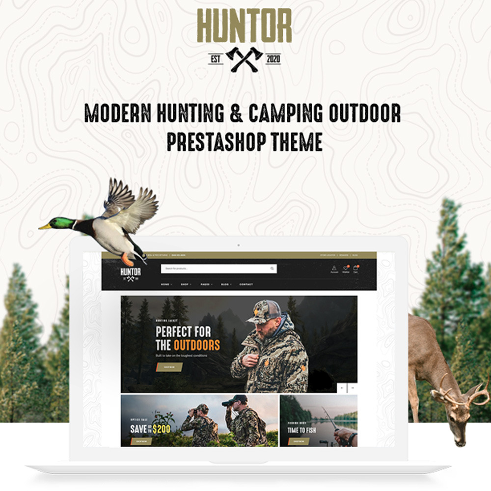 TM Huntor - Hunting & Outdoor Gear Store Prestashop Theme
