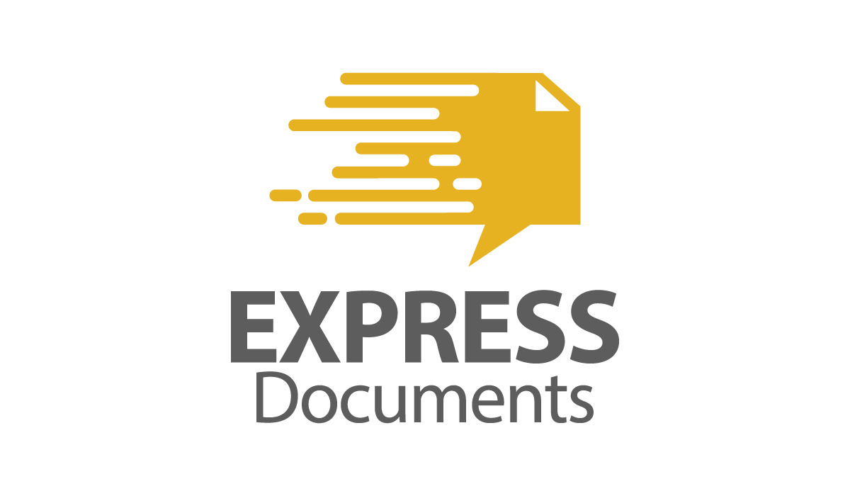 Express Documents Logo Template #184012 - TemplateMonster