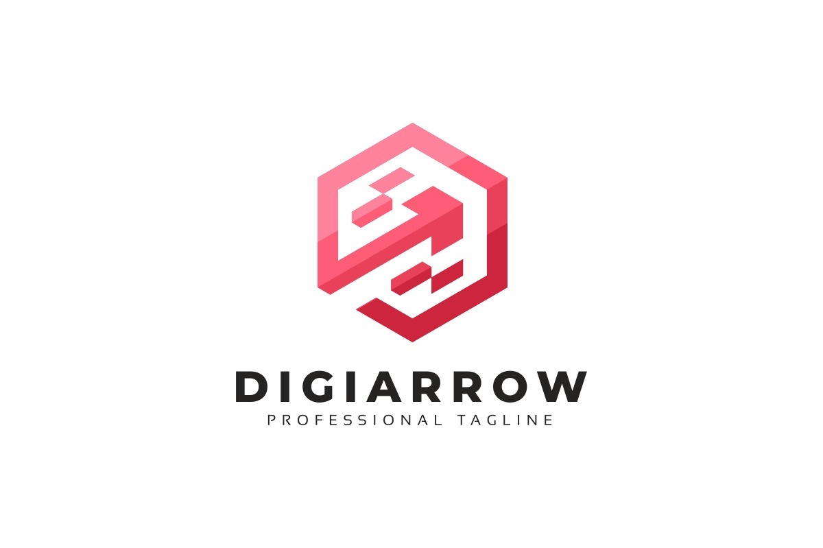 Digital Arrows Logo Template #184799 - TemplateMonster