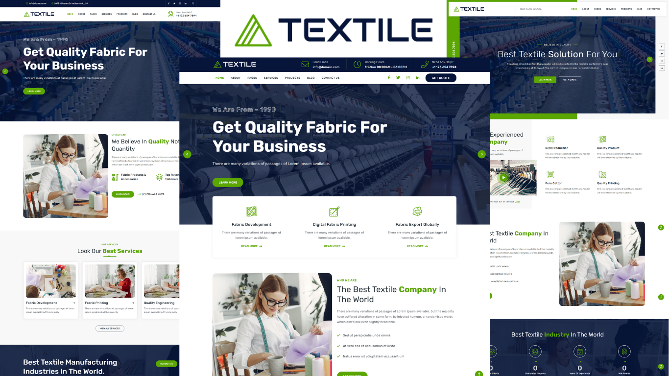 Textile - Textile Bootstrap 5 HTML Website Template