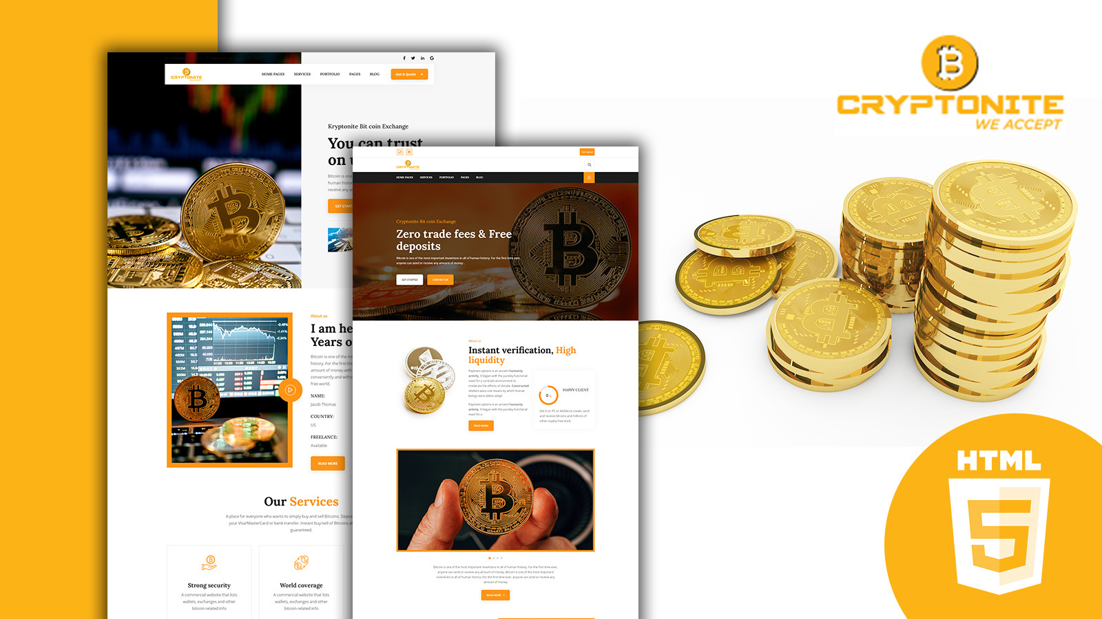 Cryptonite - Cryptocurrency HTML Template - TemplateMonster