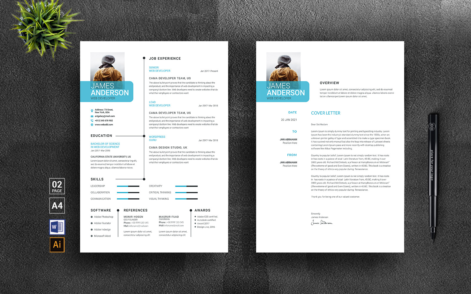 Michael David Resume Template #186082 - TemplateMonster