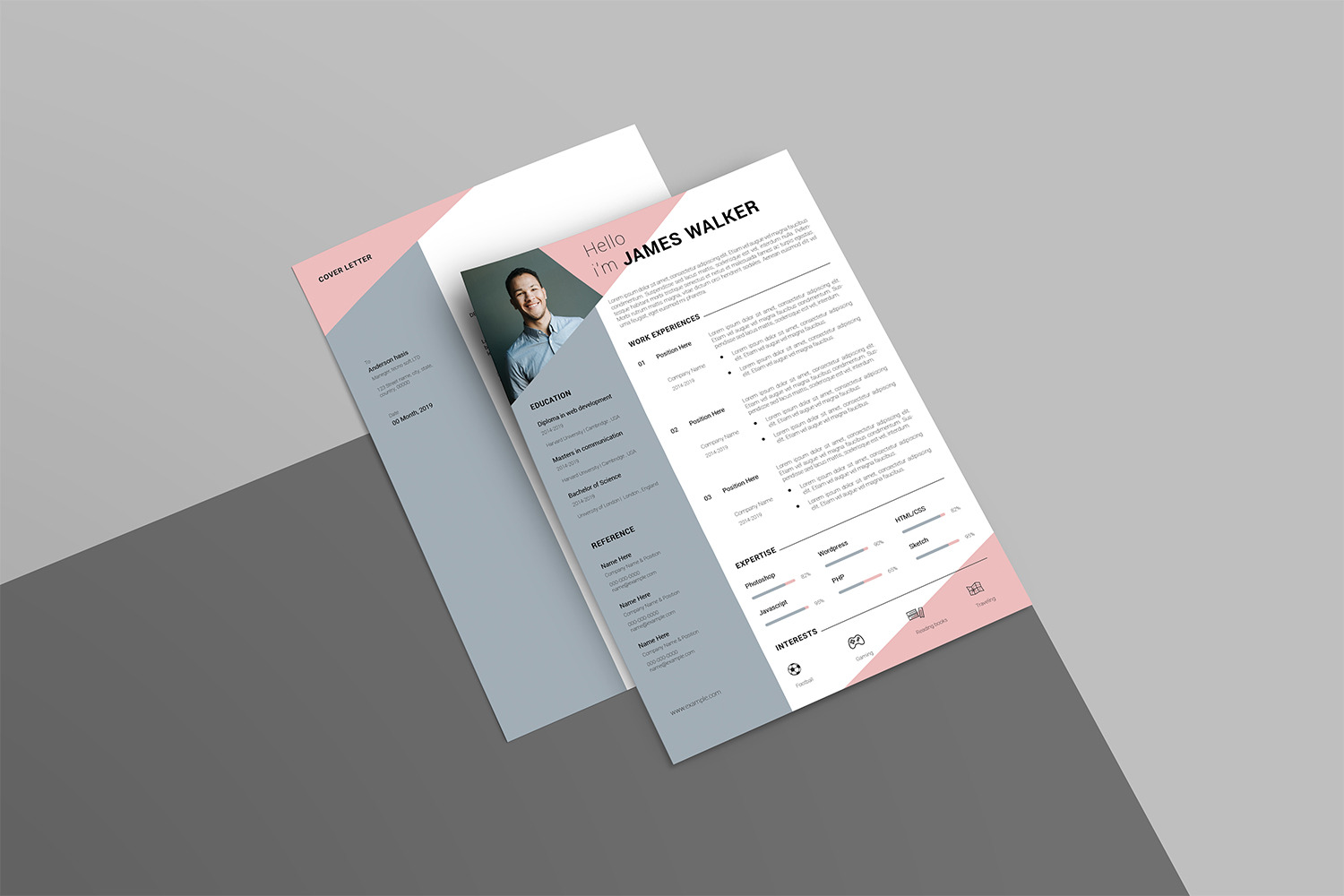 James Printable Resume Template #186198 - TemplateMonster