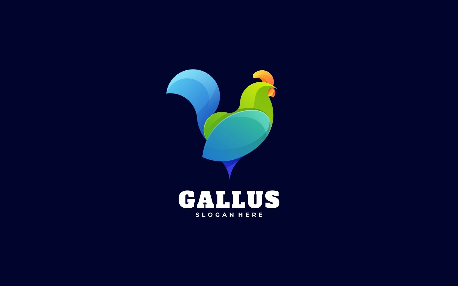 Gallus Gradient Colorful Logo #186335 - TemplateMonster
