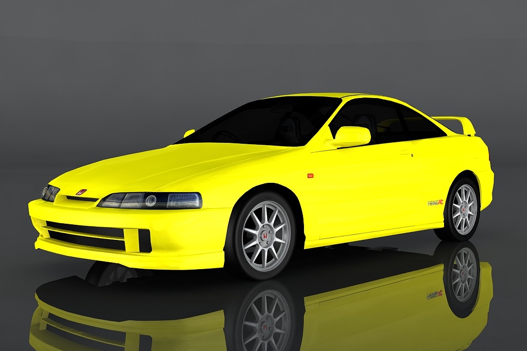 2000 Honda Integra 3d model #186630 - TemplateMonster