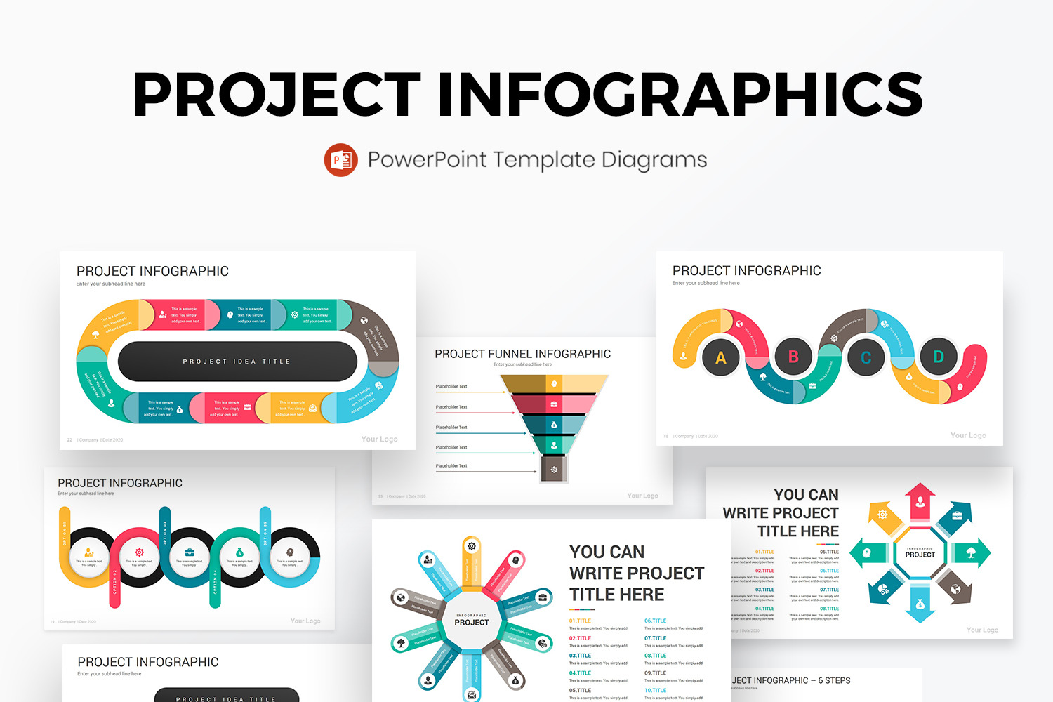 Projekt PowerPoint-Infografik-Vorlage - TemplateMonster