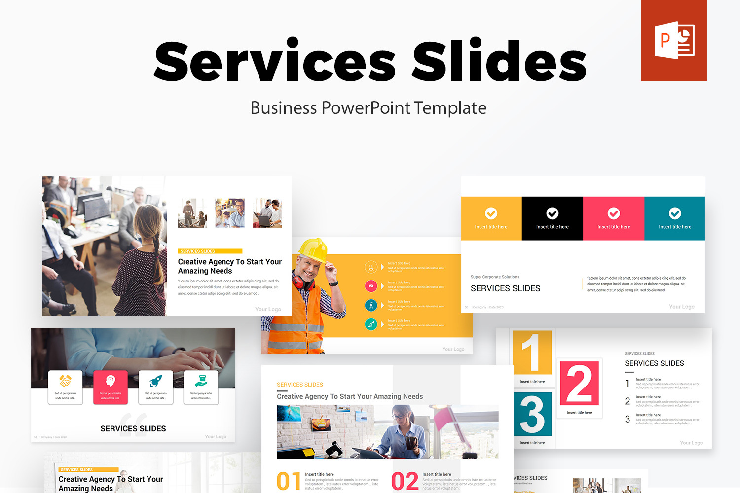 Services PowerPoint Presentation Template - TemplateMonster