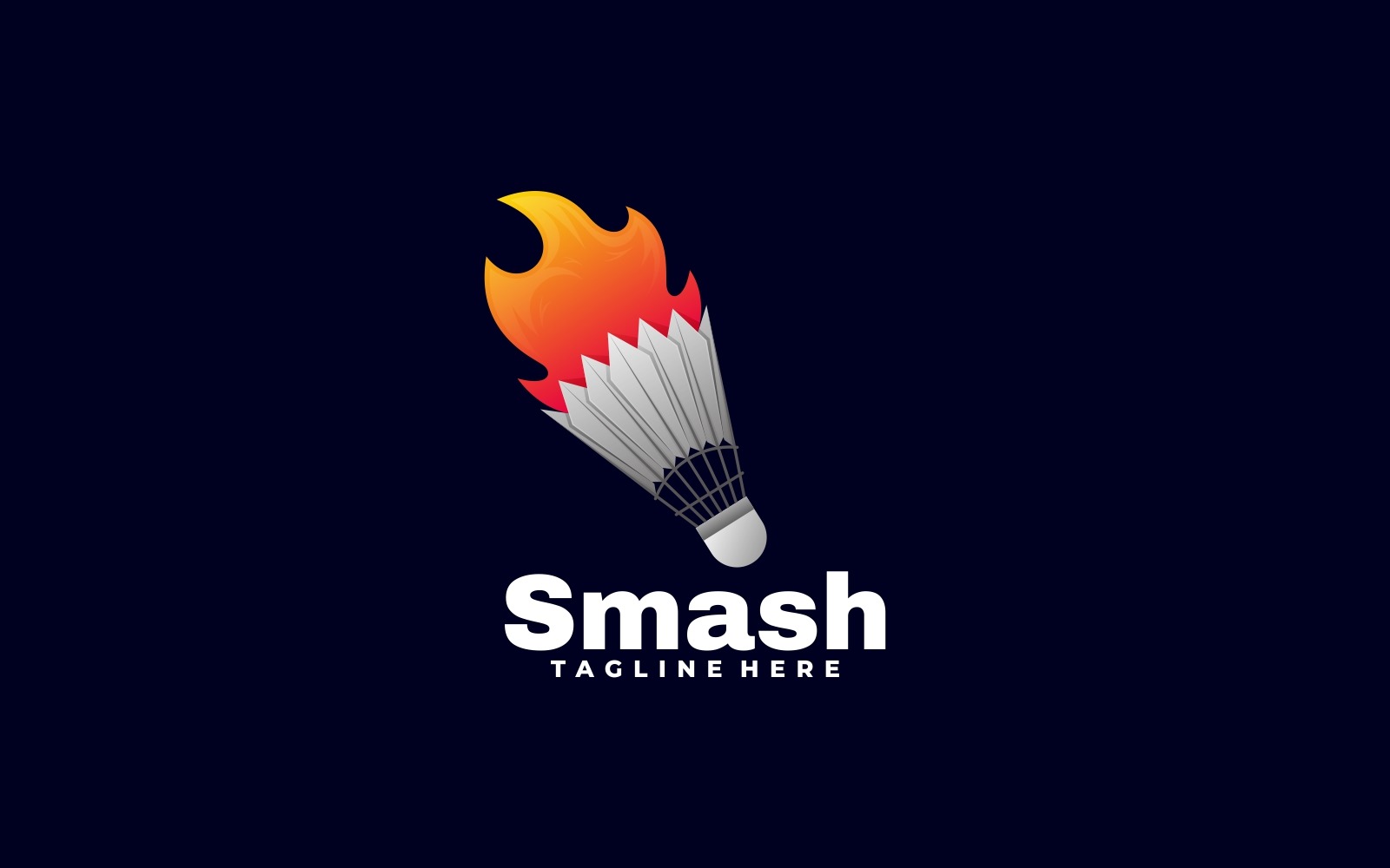 Shuttlecock Gradient Logo #186959 - TemplateMonster