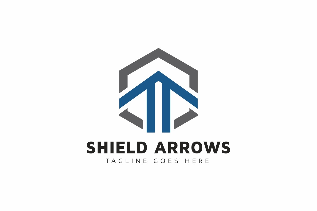 Shield Arrows Logo Template #187152 - TemplateMonster
