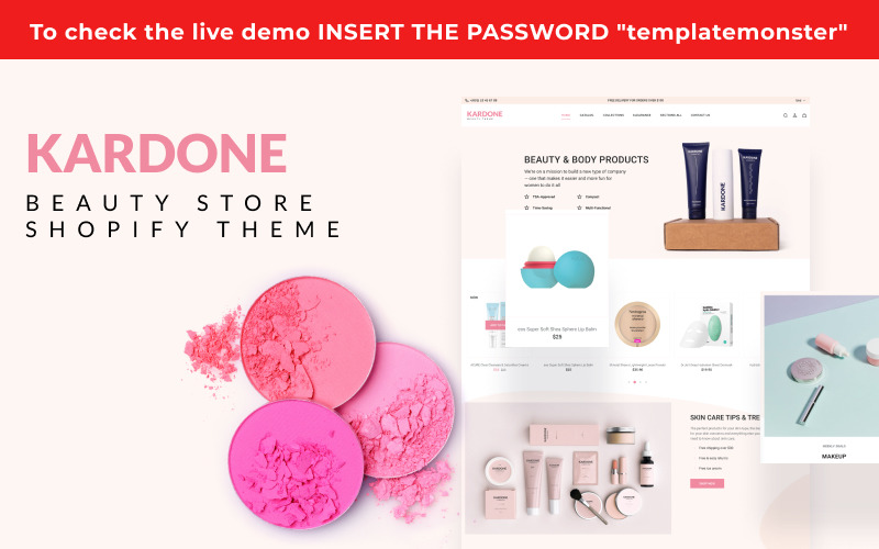 Kardone Shopify Beauty Theme #187473 - TemplateMonster