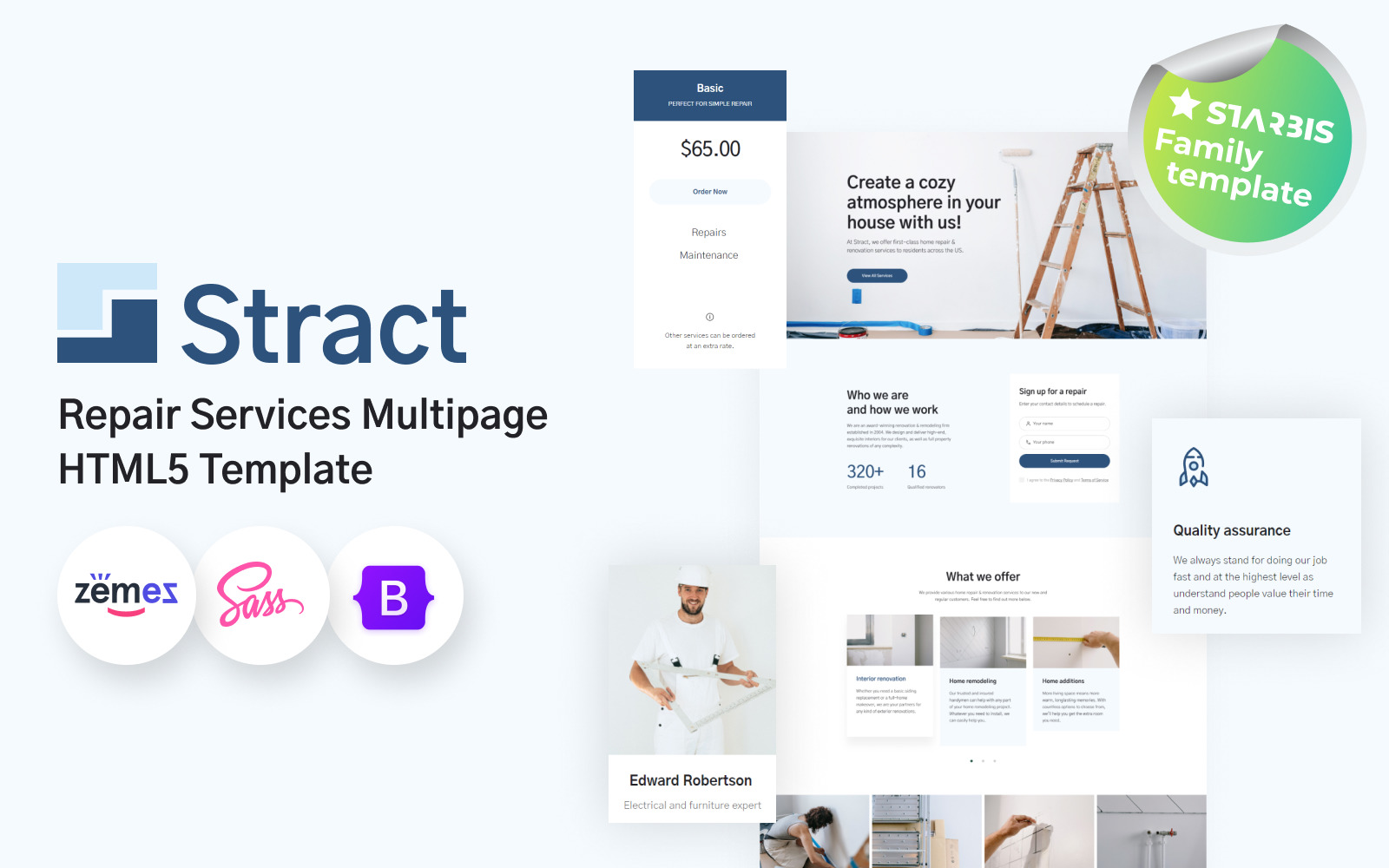 Stract - Repair Service Website Template - TemplateMonster
