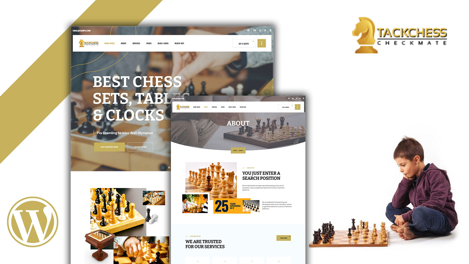 Tacchess- Chess WordPress Theme #188304 - TemplateMonster