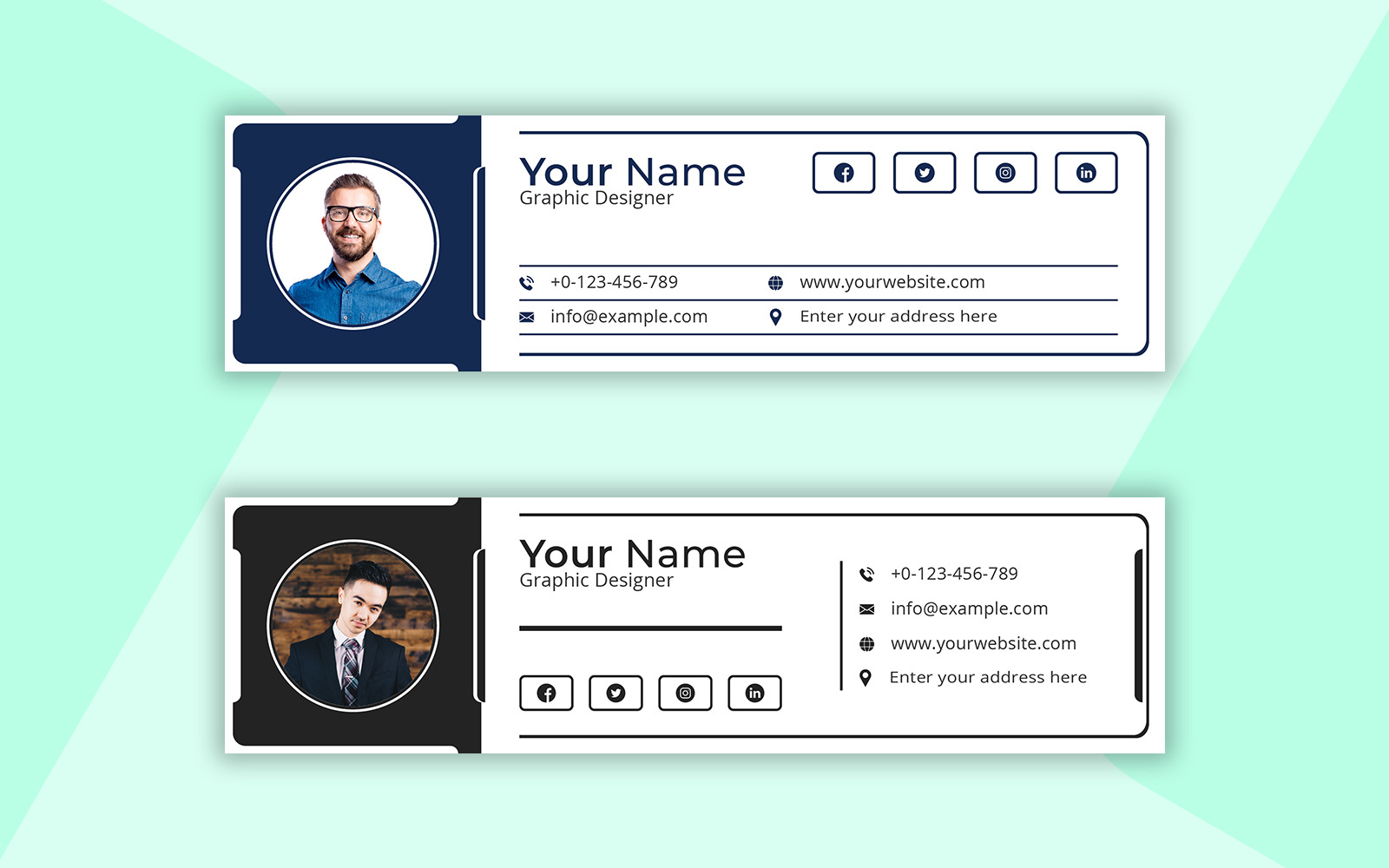 Corporate Business Email Signature Template Simple Design