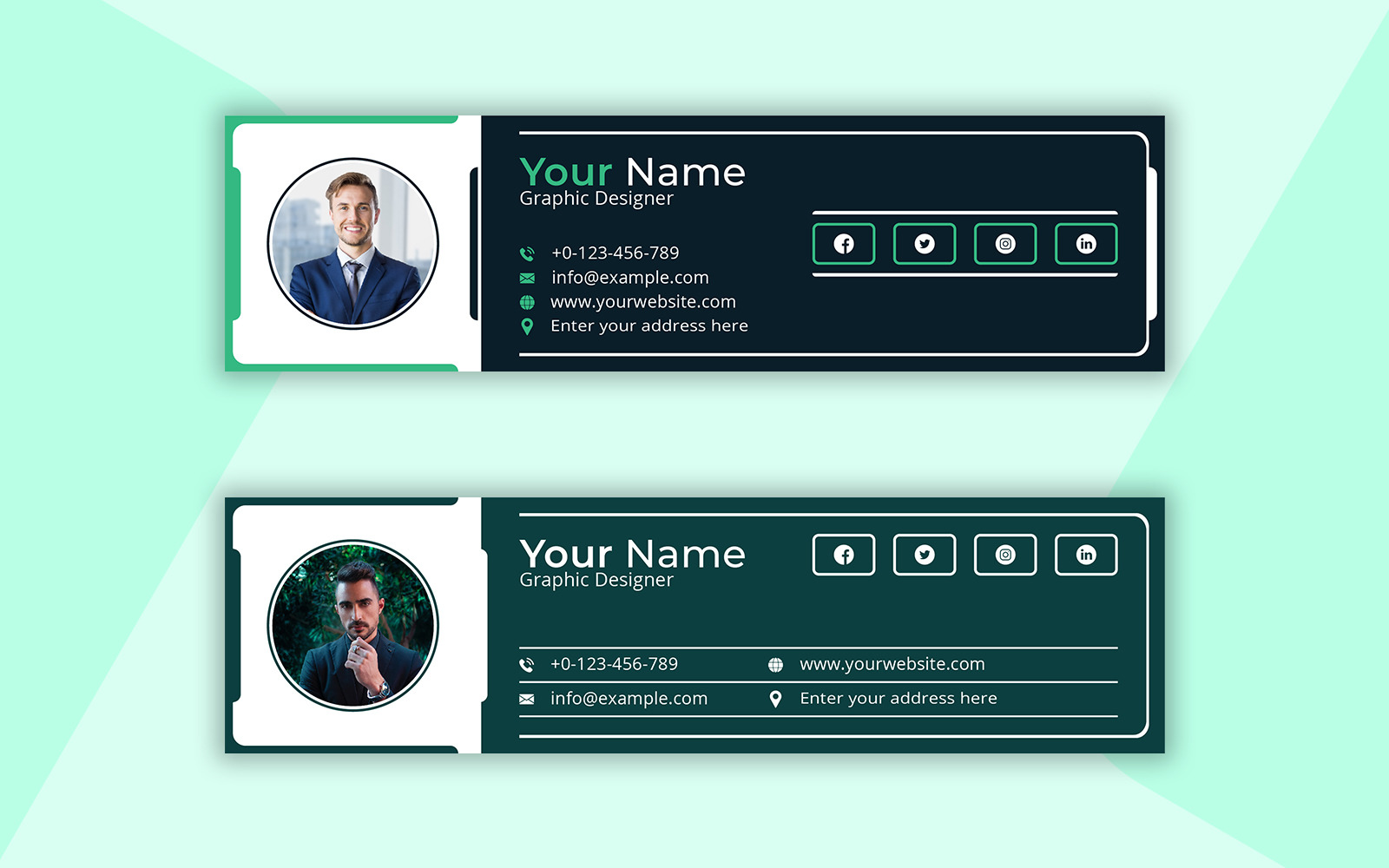 Professional Product Manager Modern Email Signature Simple Design Template