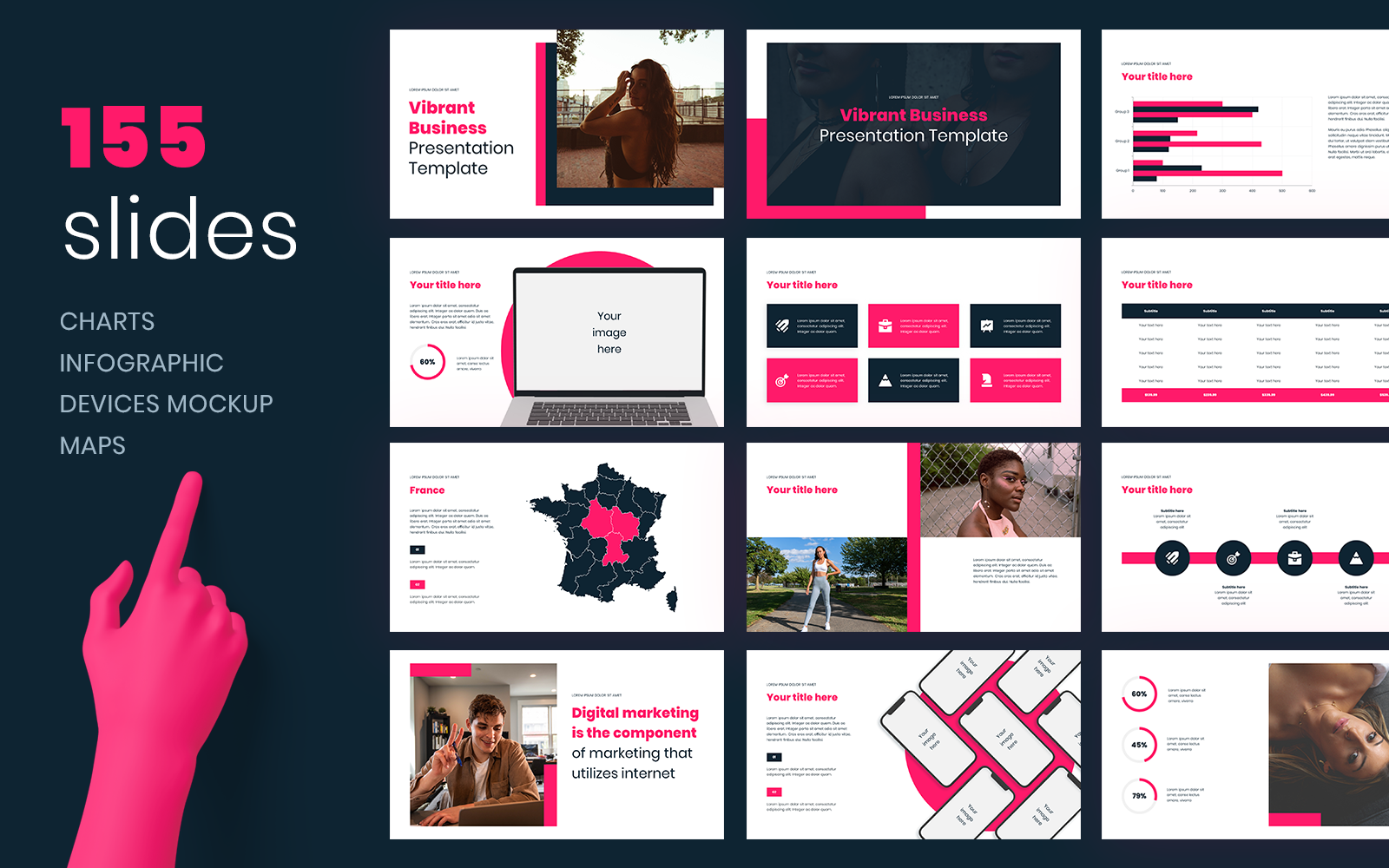 Vibrant PowerPoint Template #189065 - TemplateMonster