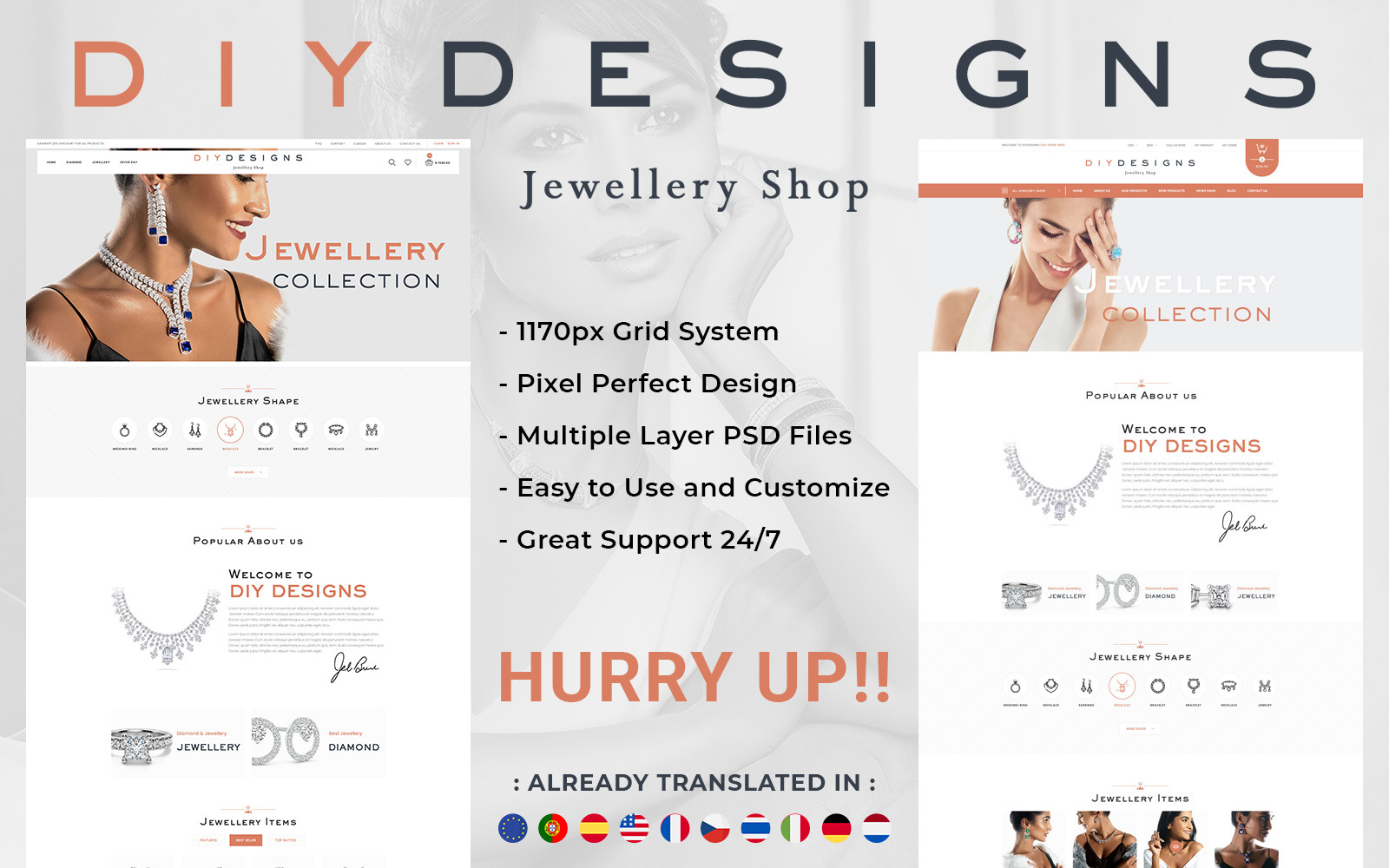 Diy Designs – Jewellery PSD Templates - TemplateMonster