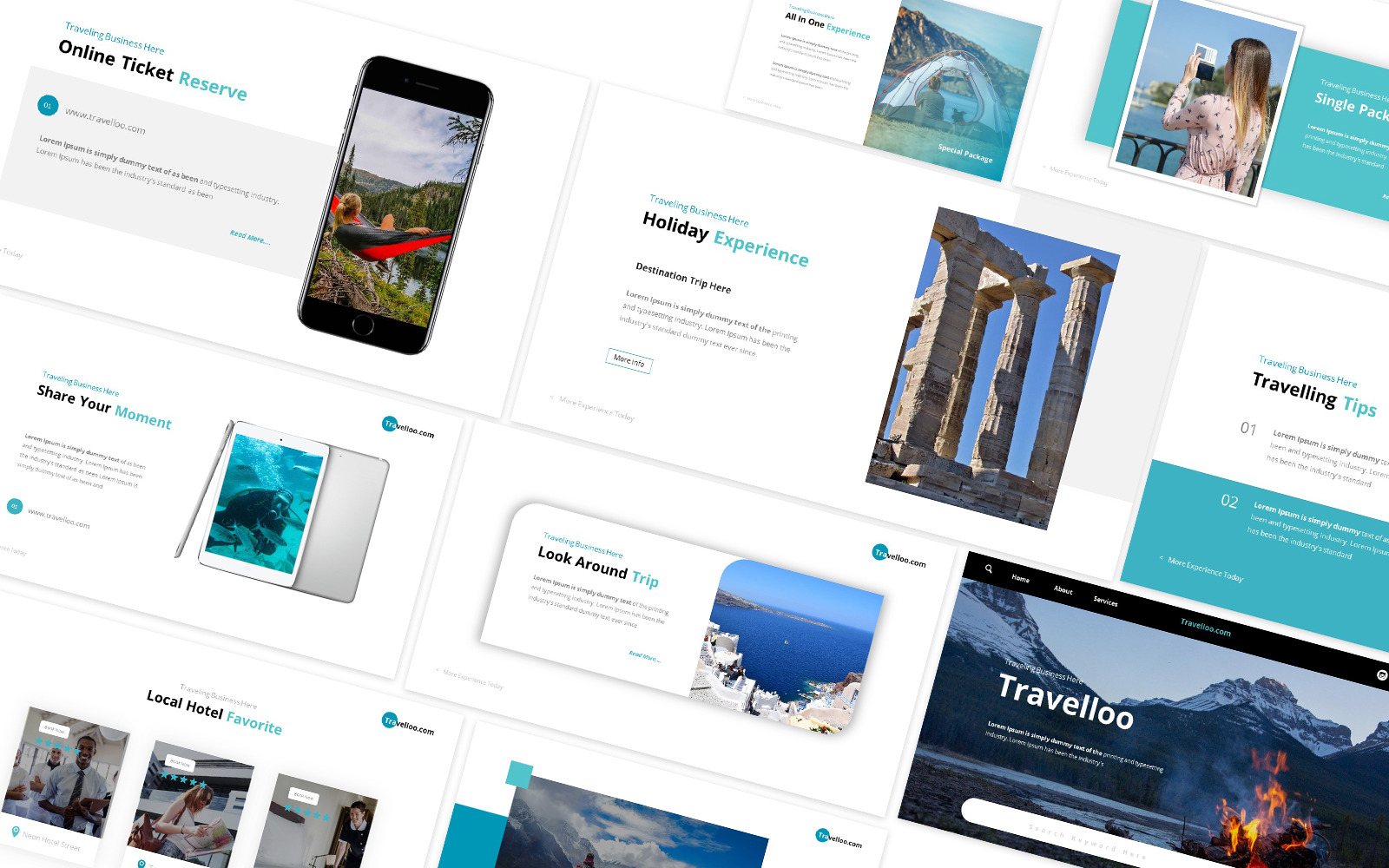 Travello Powerpoint Template #189234 - TemplateMonster
