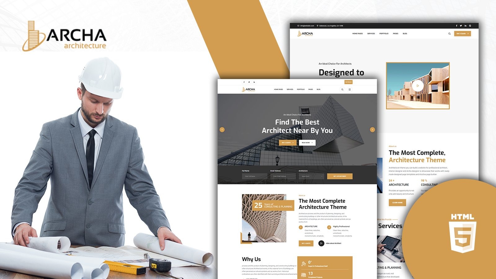 Archa Contemporary Architects HTML5 Template