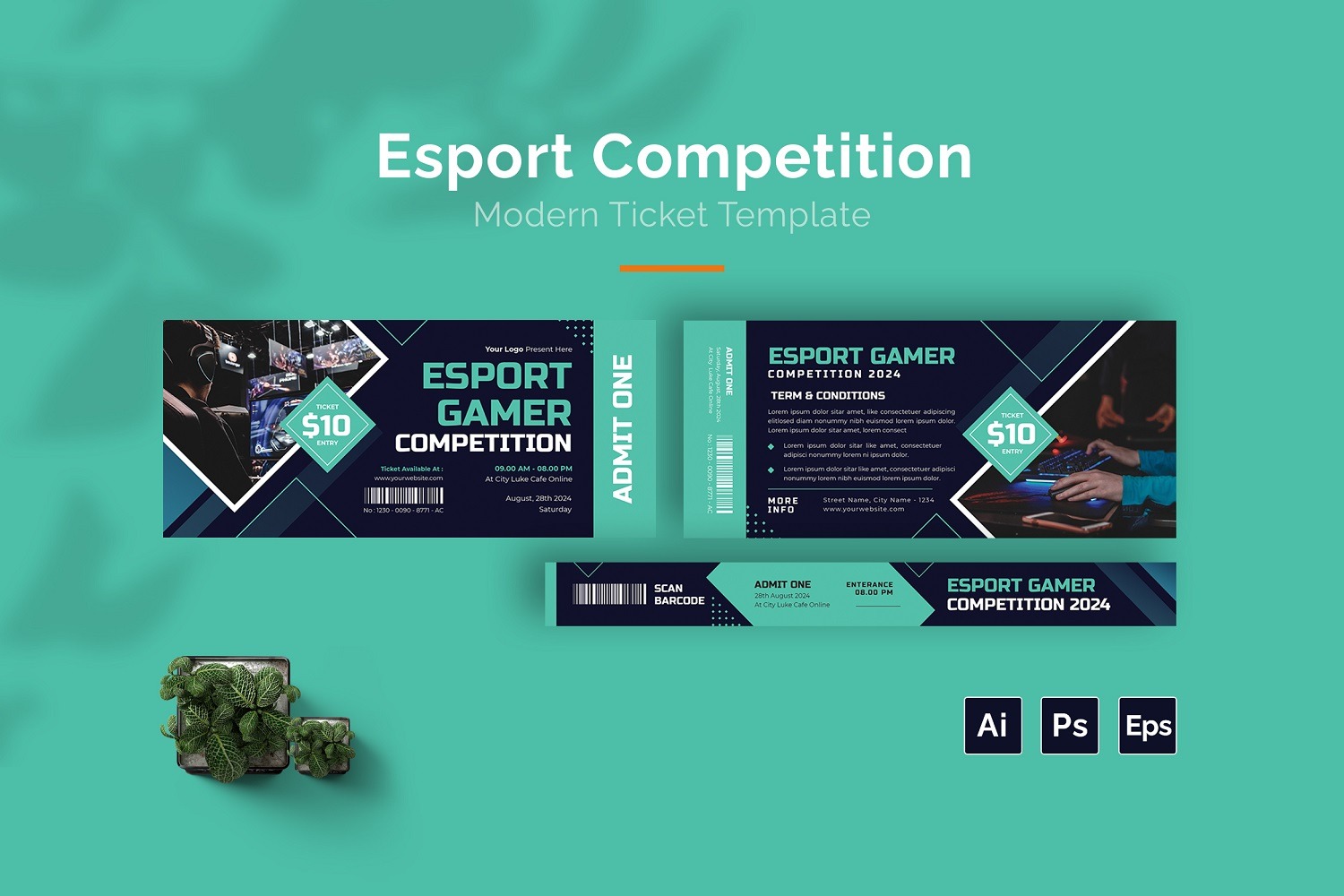 Esport Competition Ticket #189457 - TemplateMonster